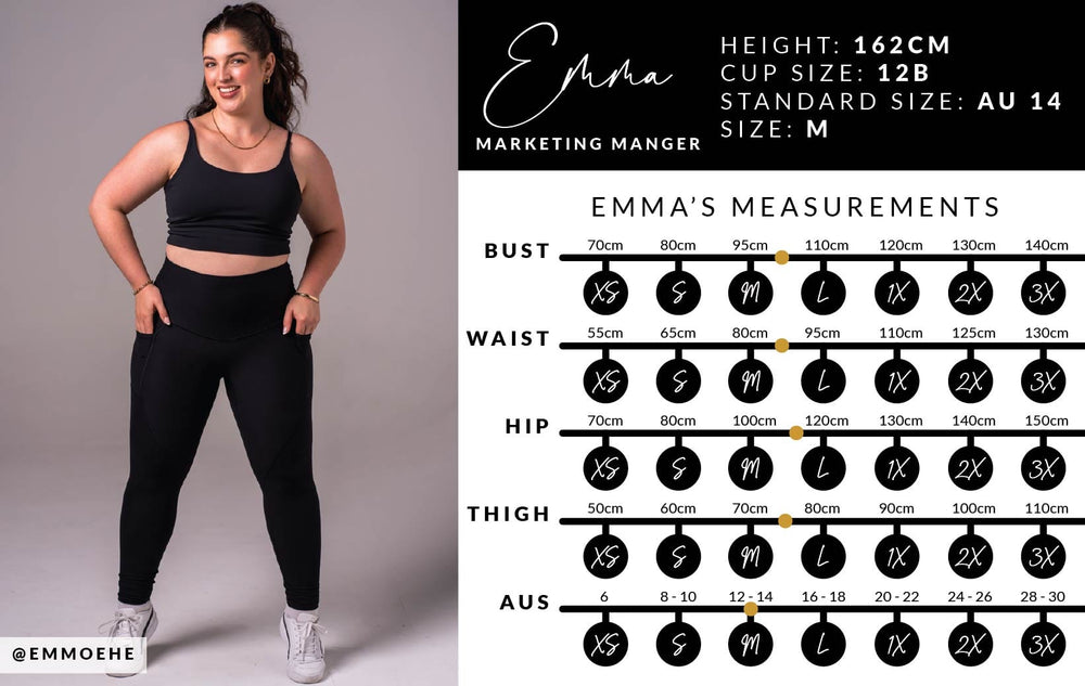 Sizing Chart | Size Guide | Remember You Are Beautiful | Empress